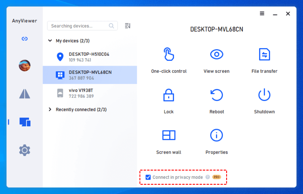 AnyViewer:How to Make the Screen Black of the Remote Device for Privacy