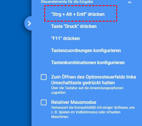 Mit Chrome Remote Desktop Strg+Alt+Entf PC fernsteuern?