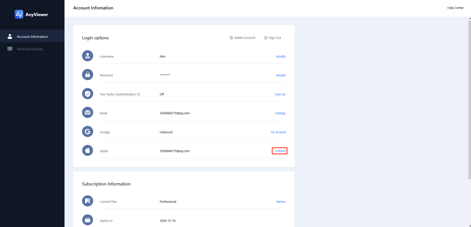 How to create and manage an AnyViewer Account