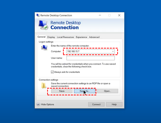 Remote Desktop IP Address Remote Desktop IP Address